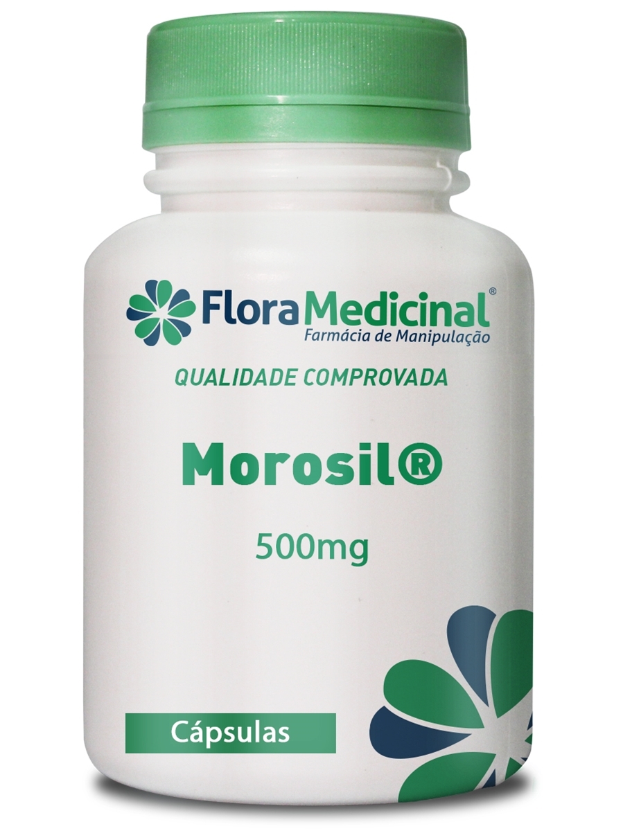 Morosil 500mg Com Selo de Autenticidade 60 Cápsulas - Flora Medicinal